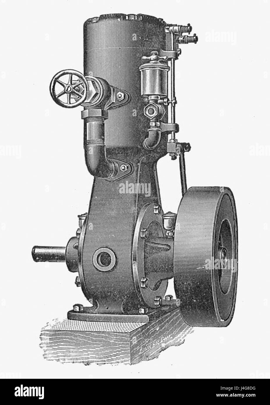The image shows the Simplex naptha engine, featured in the 'New ...