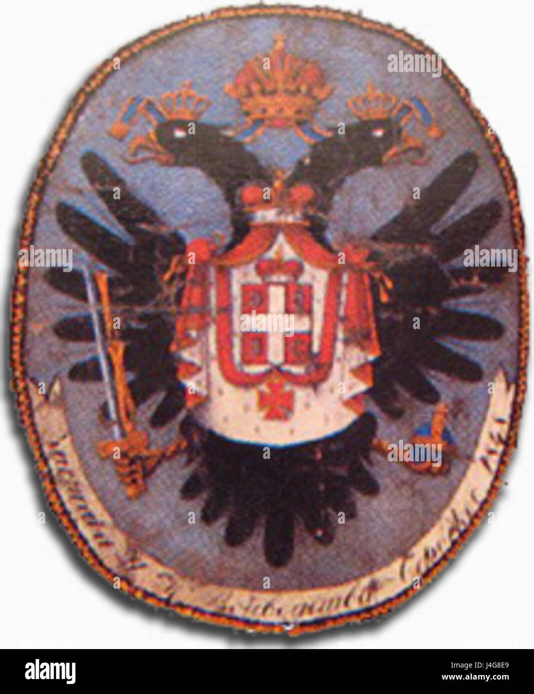 The Serbian Vojvodina coat of arms, created in 1848, represents the ...
