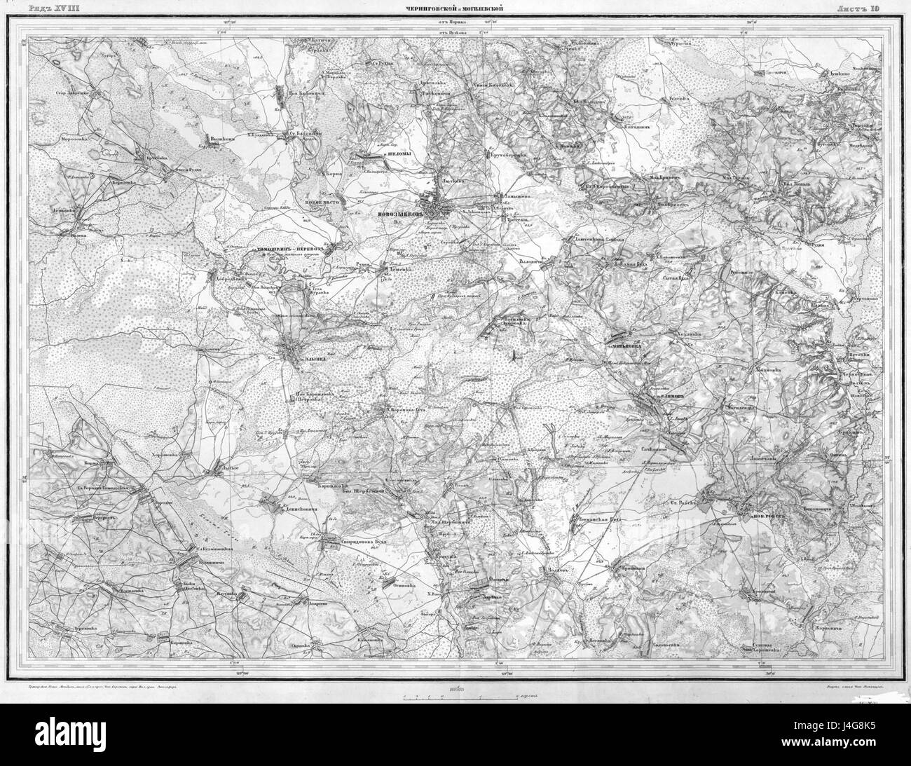 Shubert map R18L10 Stock Photo - Alamy