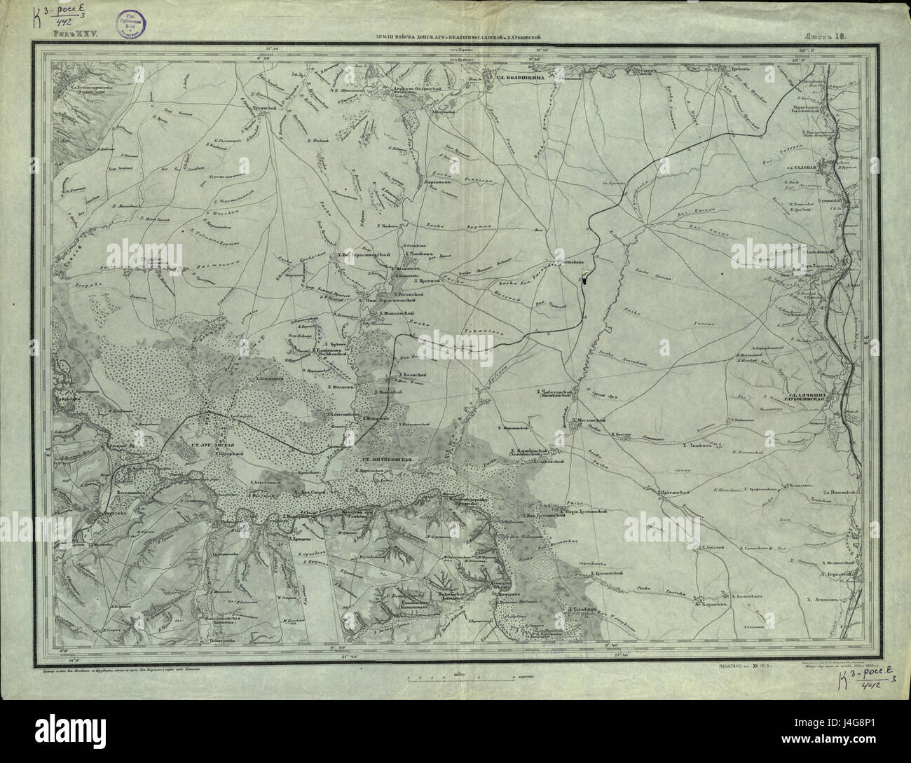 Shubert map R25L18 Stock Photo - Alamy