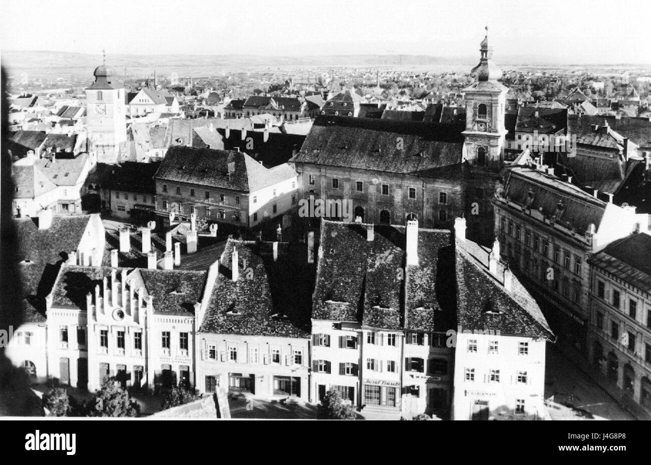 Sibiu Piata Mica (Small Square) is a historic public square in the ...