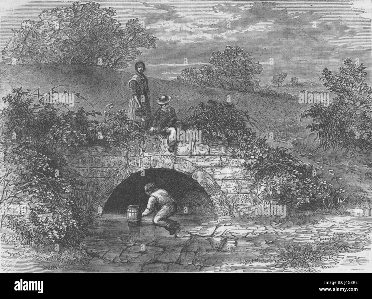 Painting of shepherds Black and White Stock Photos & Images - Alamy