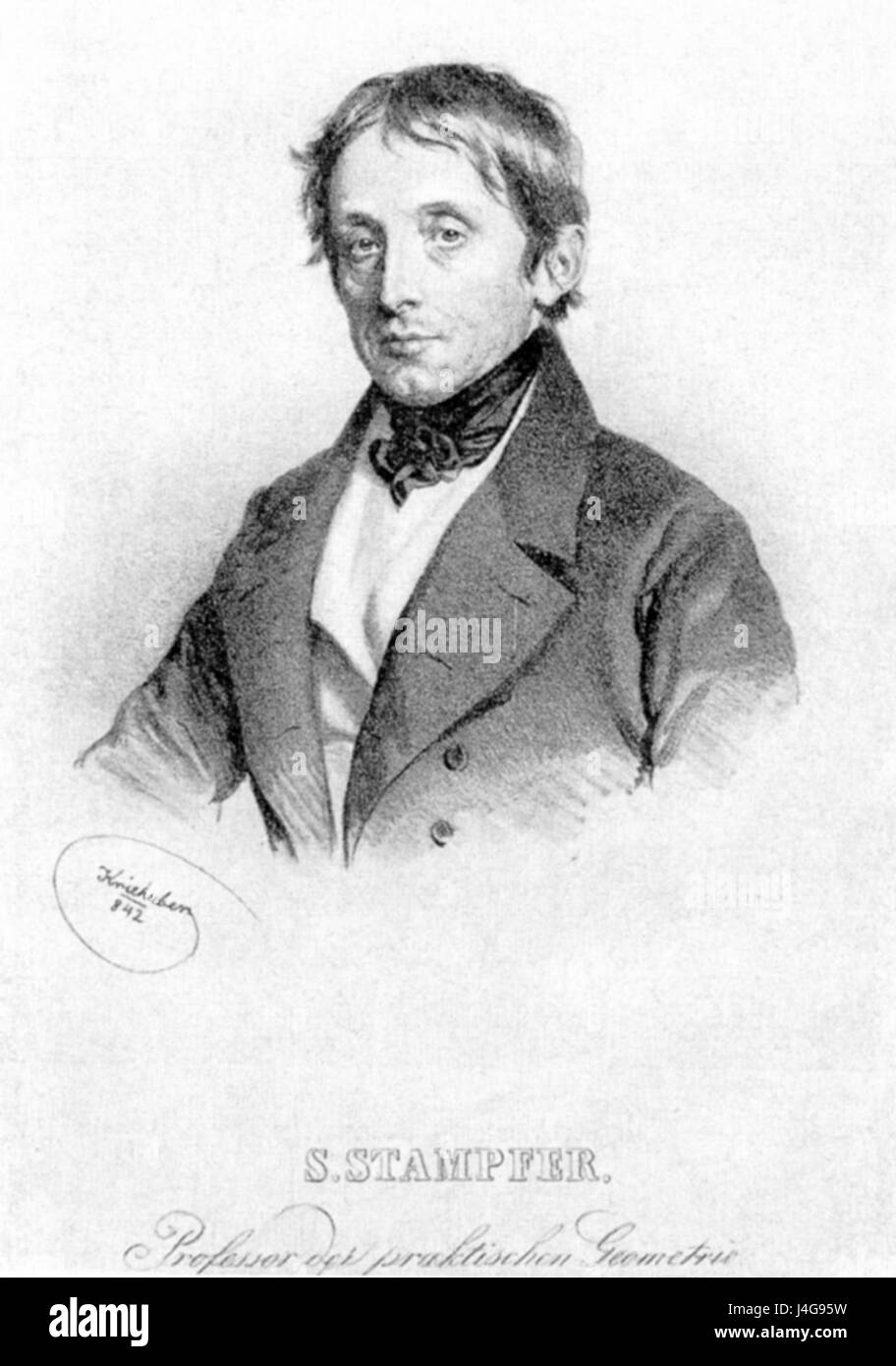 Simon Stampfer 1842 by Kriehuber Stock Photo - Alamy