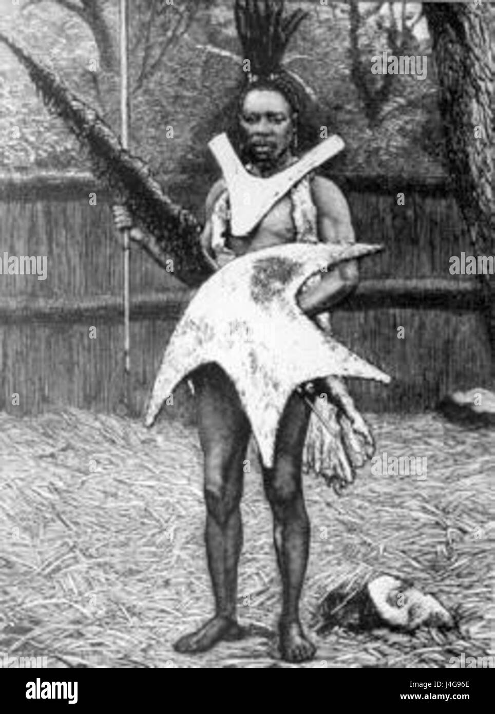 Tribal warrior Black and White Stock Photos & Images - Alamy