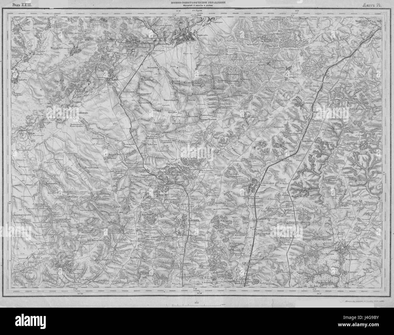 Shubert map R22L14 Stock Photo - Alamy