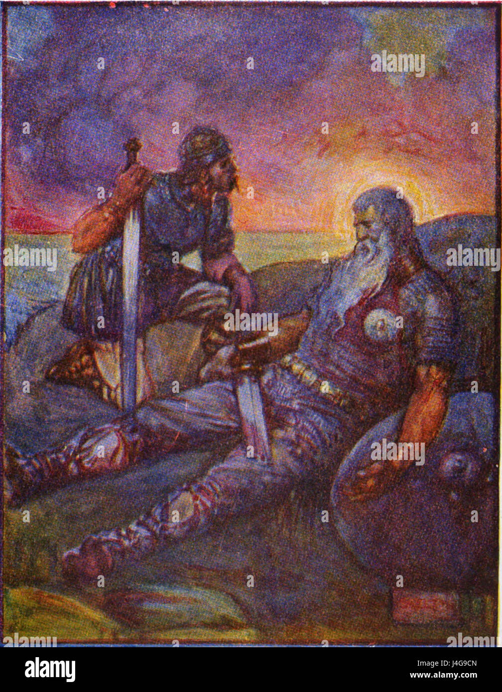 Beowulf illustration hi-res stock photography and images - Alamy