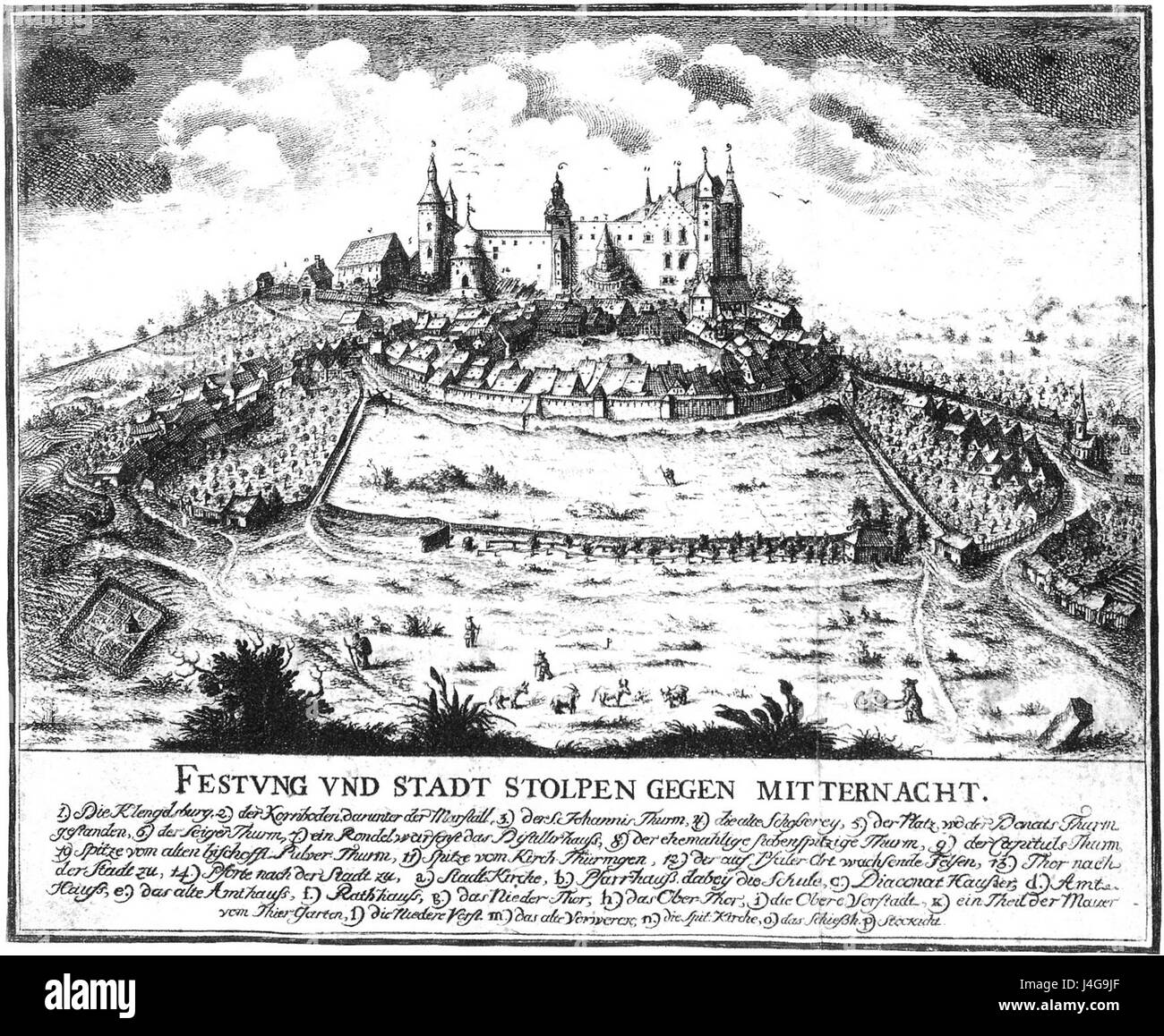 Stolpen, a historic town, underwent significant architectural ...