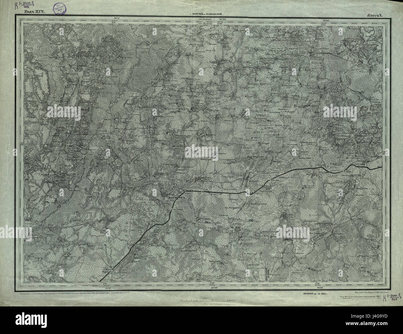 Shubert map R14L07 Stock Photo - Alamy