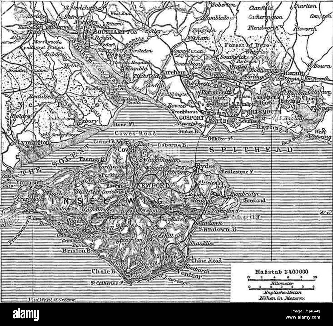 Old map southampton hi-res stock photography and images - Alamy