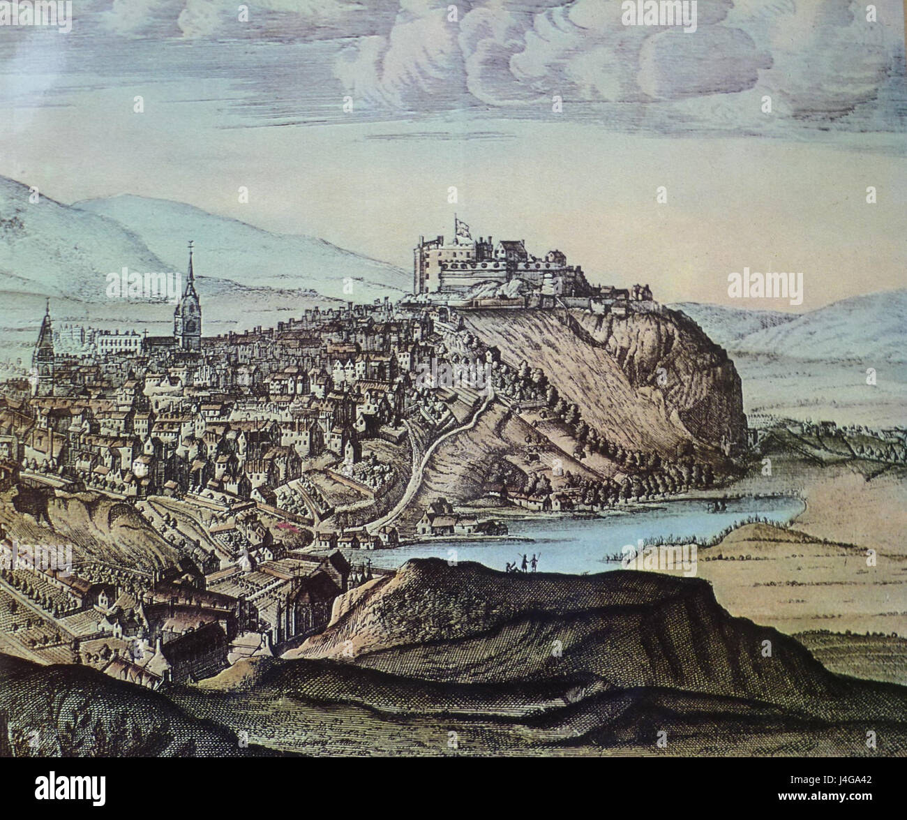 'Slezer Castle & Nor Loch c.1690' refers to a depiction of Slezer ...