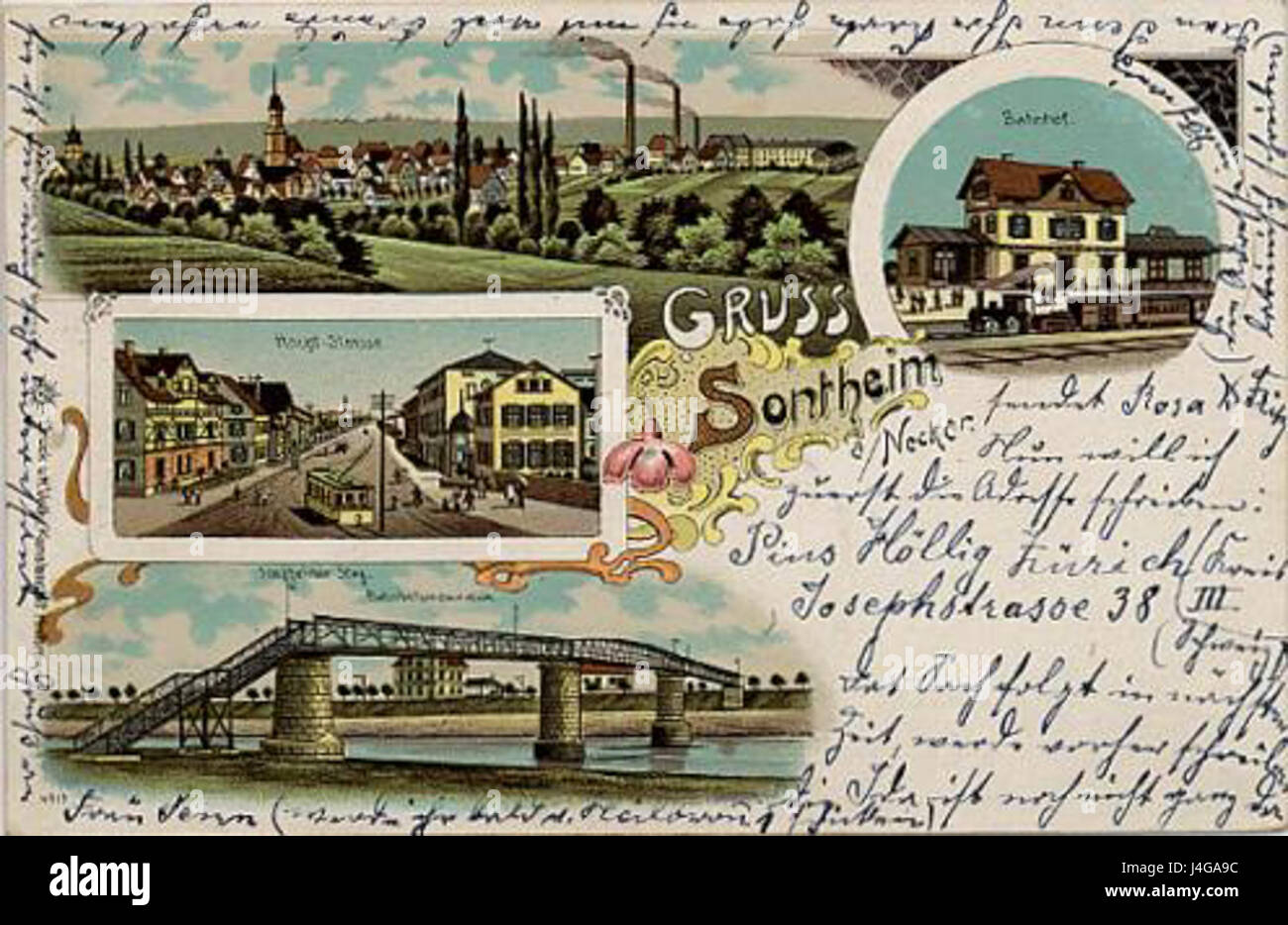 Sontheim am Neckar 1900 Stock Photo - Alamy