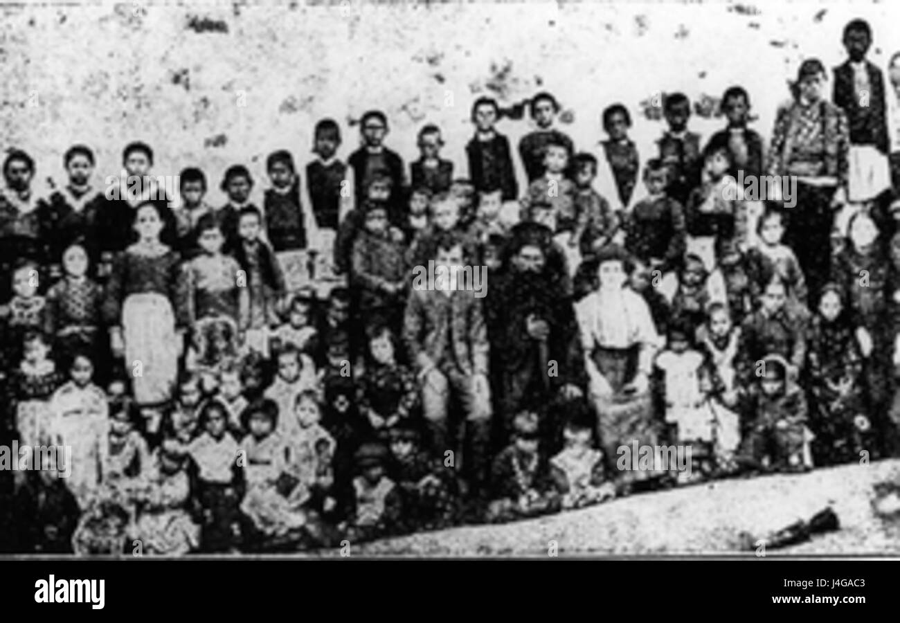 Priest and children hi-res stock photography and images - Alamy