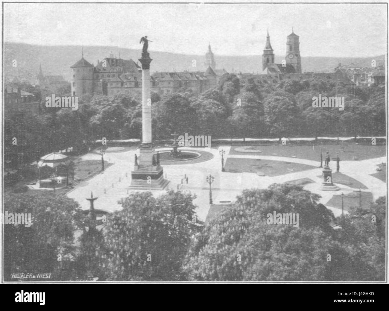 Stuttgart city germany european Black and White Stock Photos & Images ...