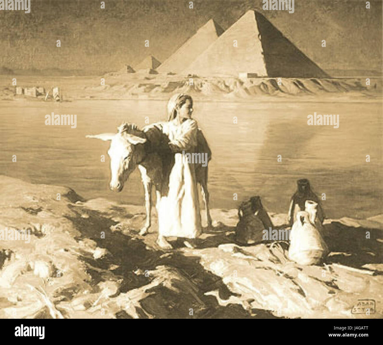 Styka Adam's *Piramidy w Gizeh* refers to a work depicting the pyramids ...