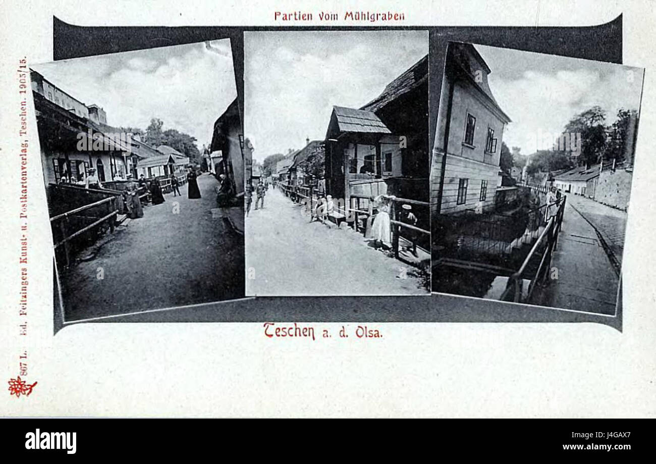 Ancient teschen map hi-res stock photography and images - Alamy