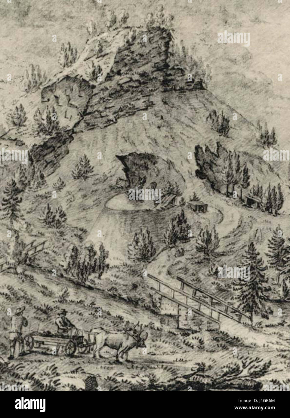 'Taberg Drawing' refers to a sketch or drawing depicting the landscape ...