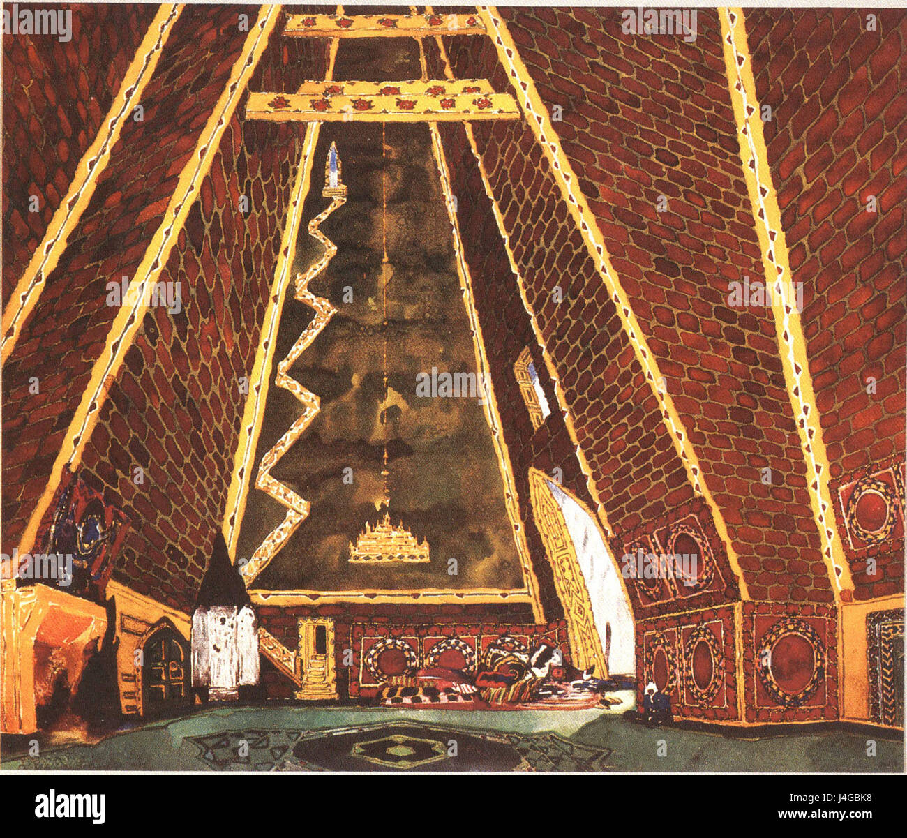 'Thamar' is a ballet by L. Bakst, an influential Russian artist known ...