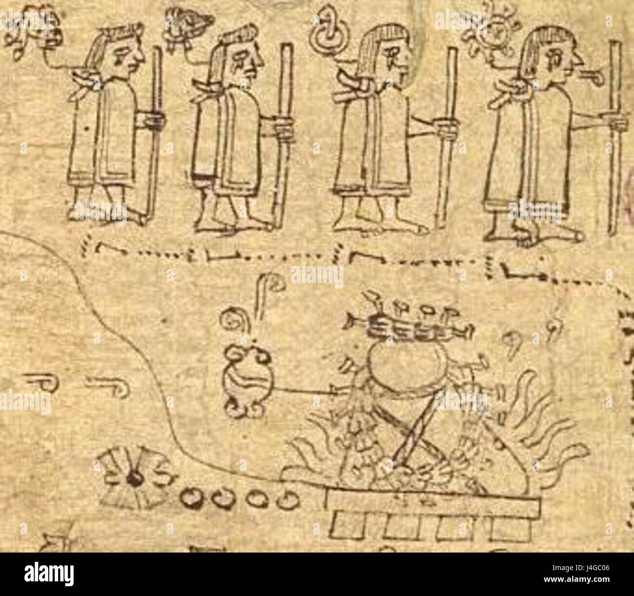 The funeral of Tezozomoc, an Aztec ruler, is an important historical ...