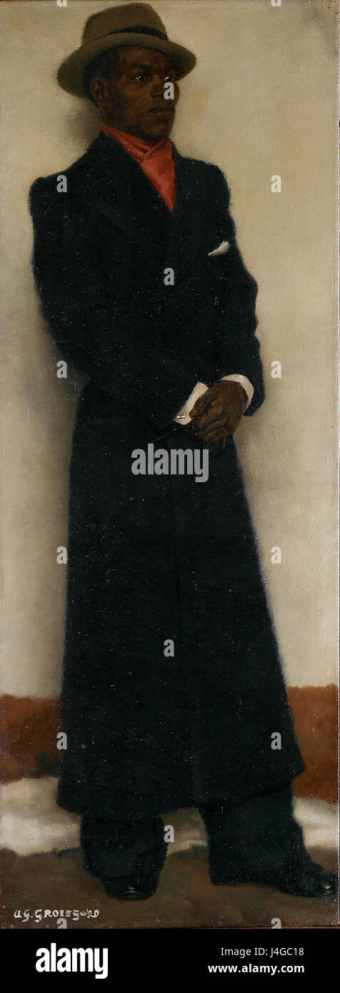 SA 37908 Portret van een neger Portret van een zwarte man Stock Photo ...