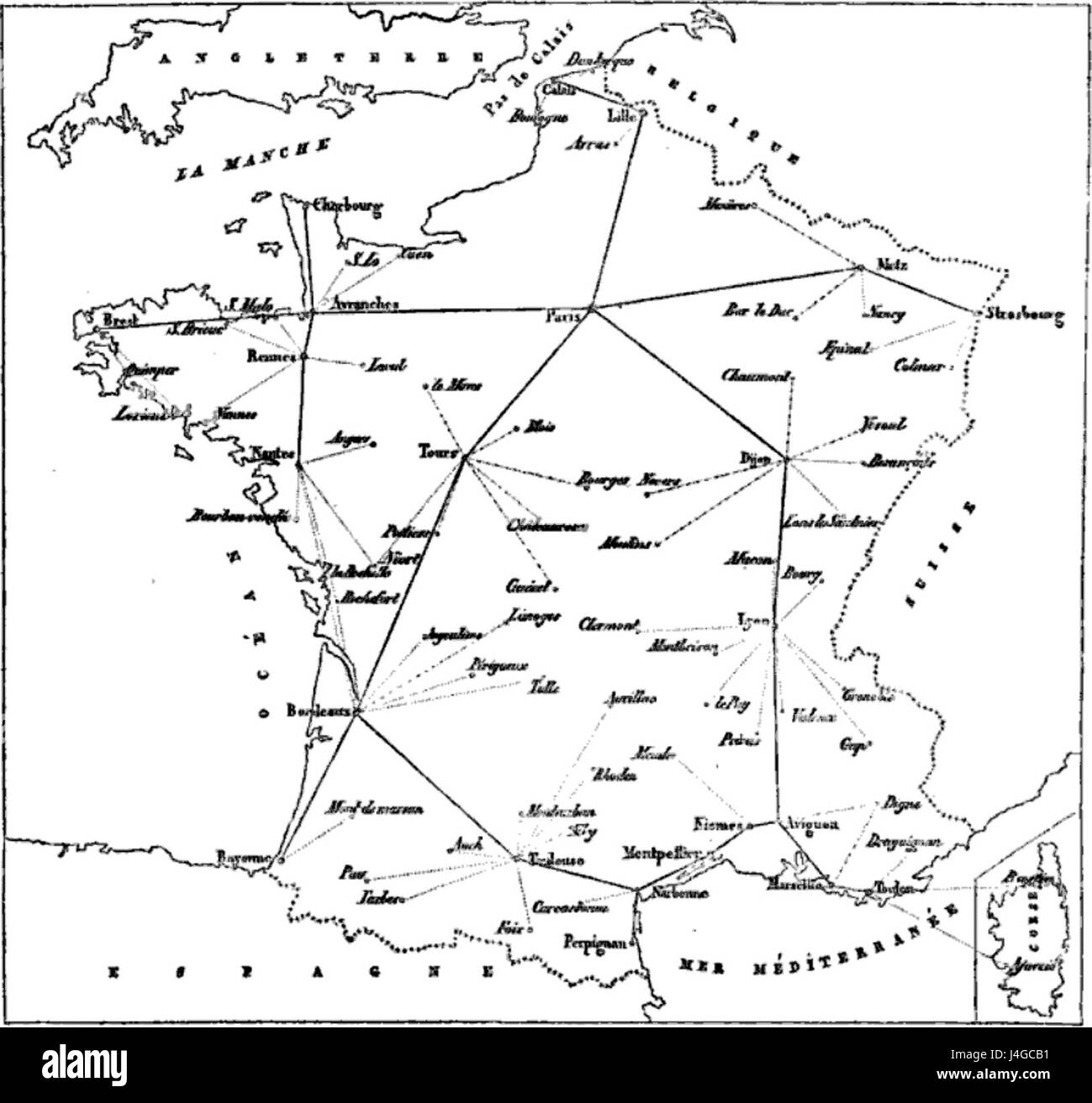 Telegraph France refers to the network of telegraph stations in France ...