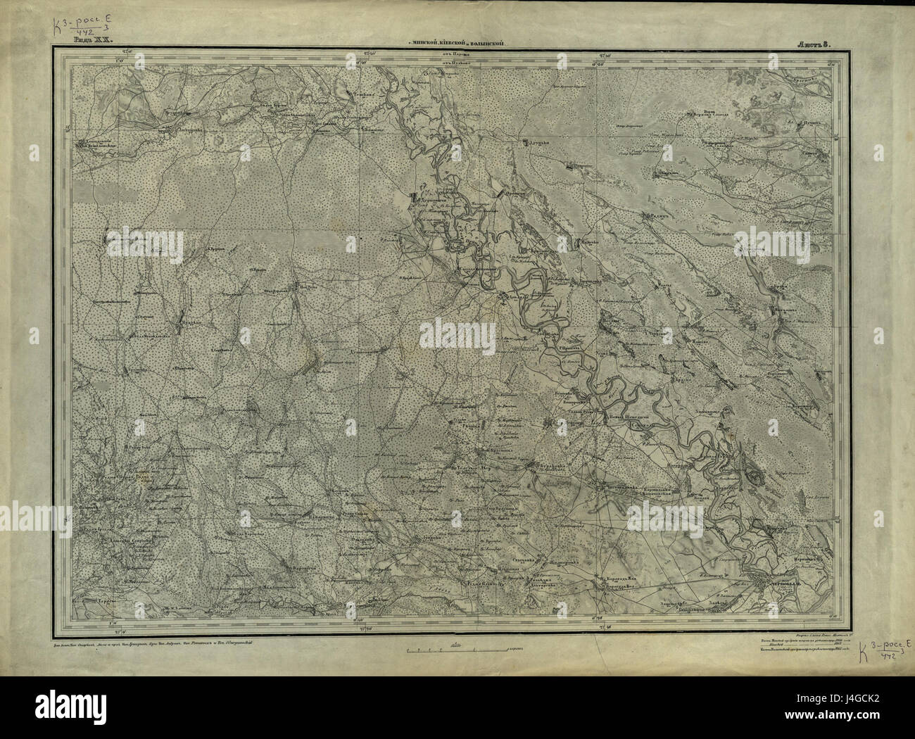Shubert map R20L08 Stock Photo - Alamy
