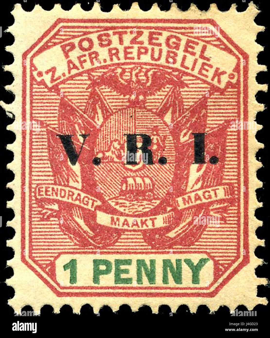 The 1900 1-penny stamp from Transvaal is an important historical ...