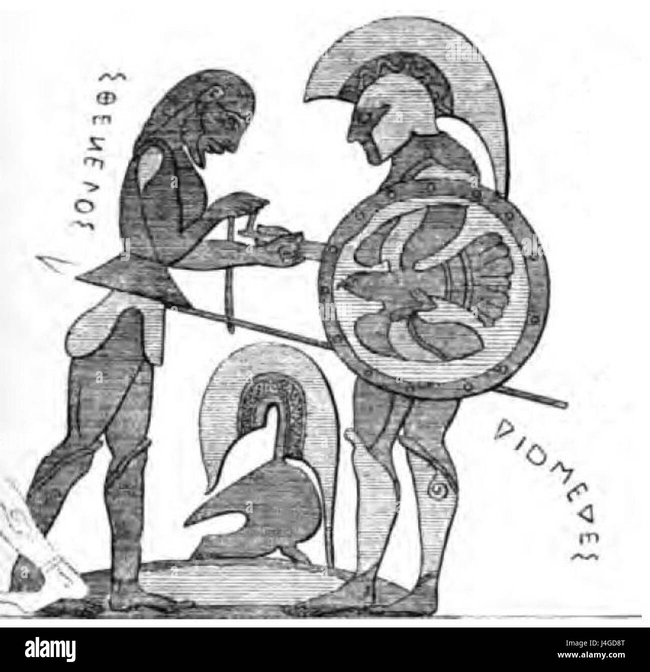 This image likely depicts the mythological figures Sthenelos and ...