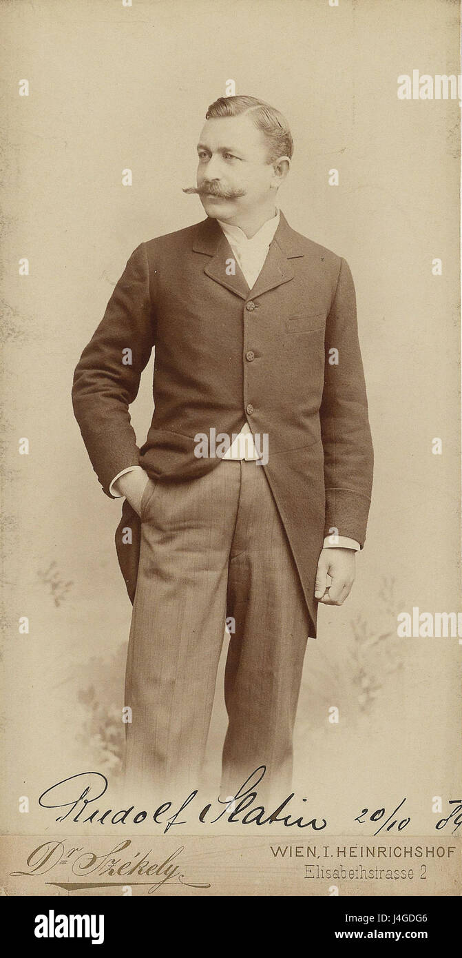 Rudolf von Slatin Portraitfoto Stock Photo - Alamy