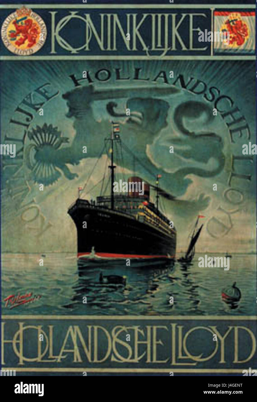 The 'Rotterdamsche Lloyd' was a prominent Dutch shipping company in the ...