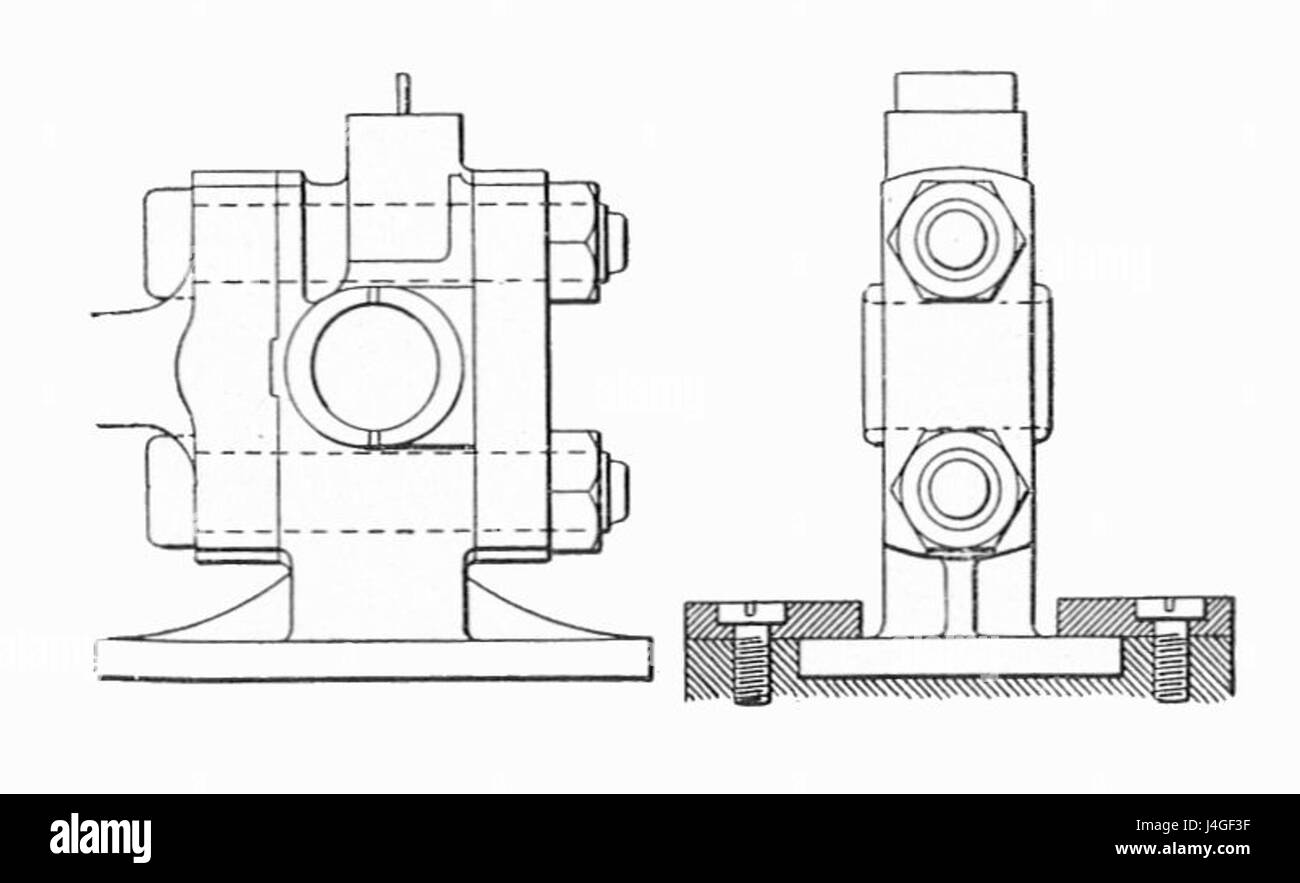 Slipper guide crosshead (Heat Engines, 1913 Stock Photo - Alamy