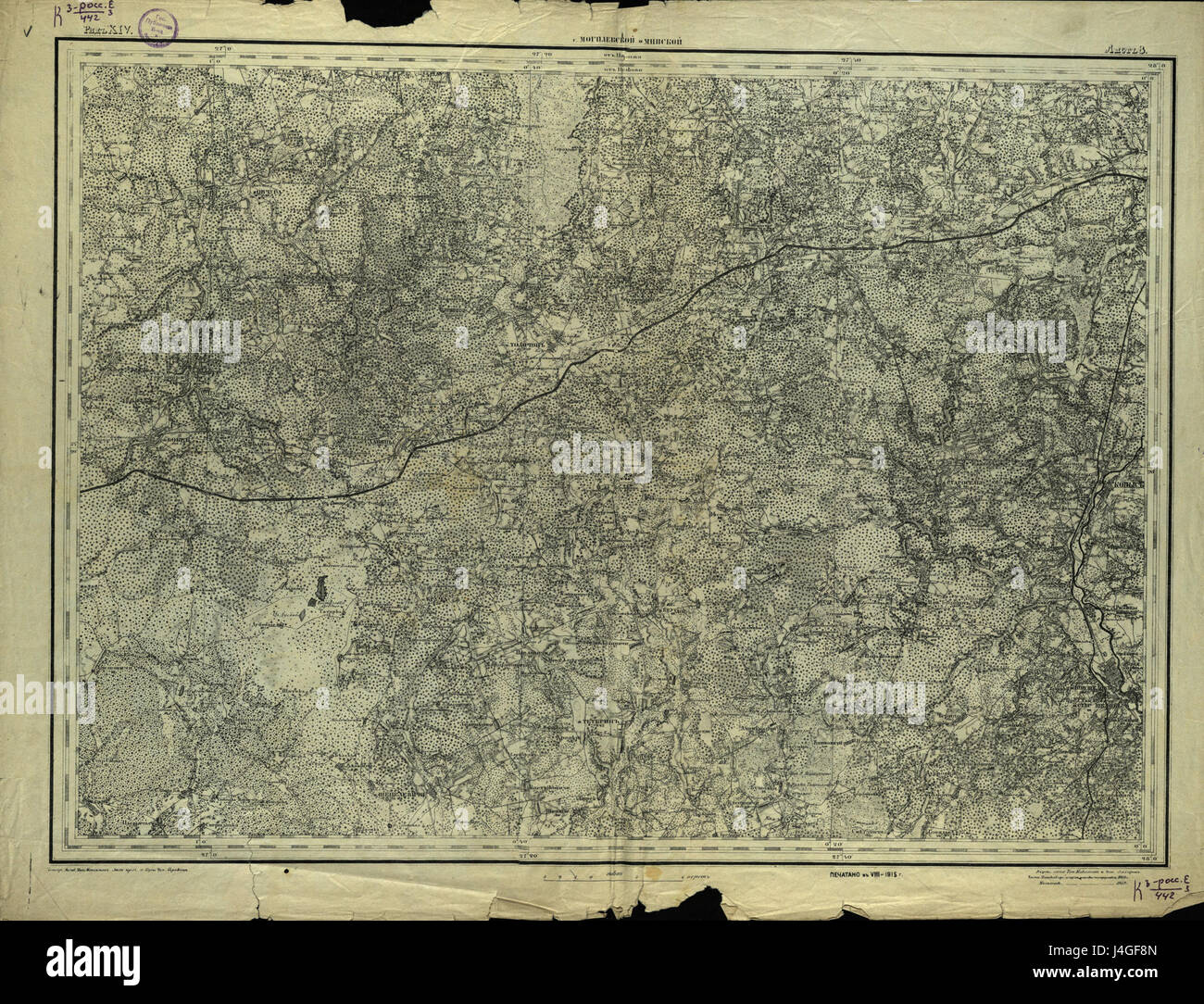 Shubert map R14L08 Stock Photo - Alamy