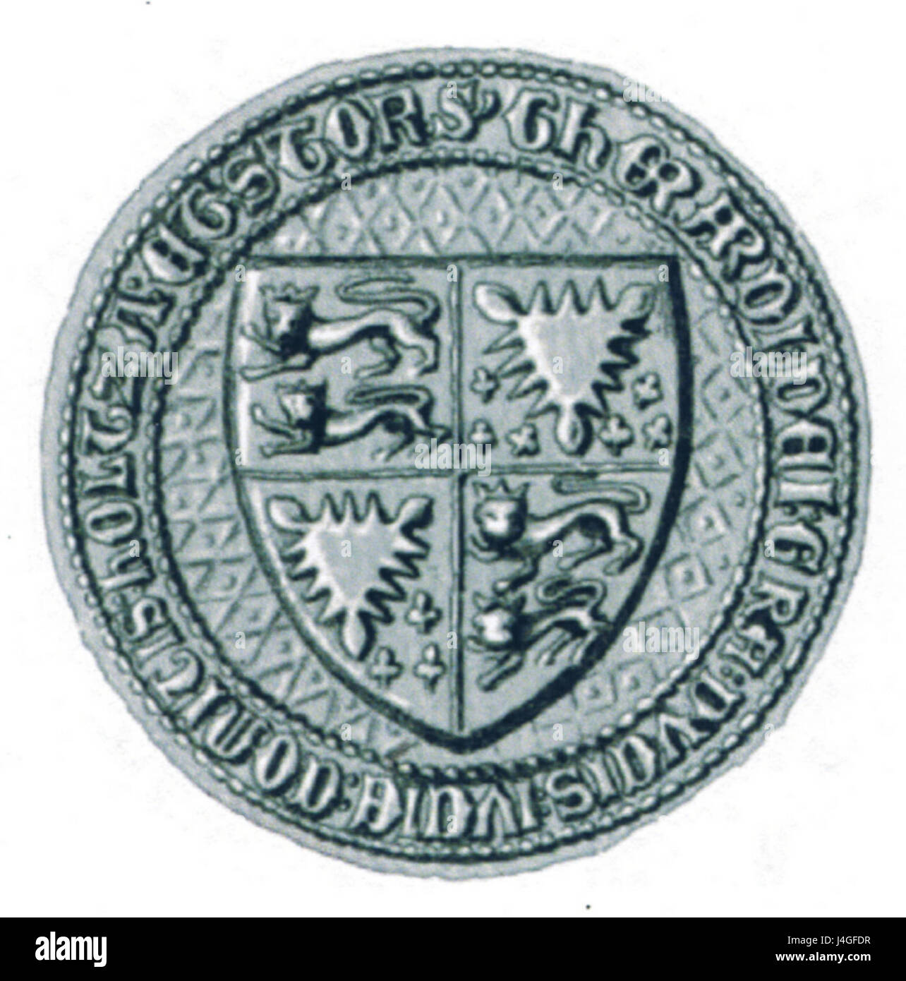 This seal belonged to Gerhard VI, a medieval ruler of Holstein ...