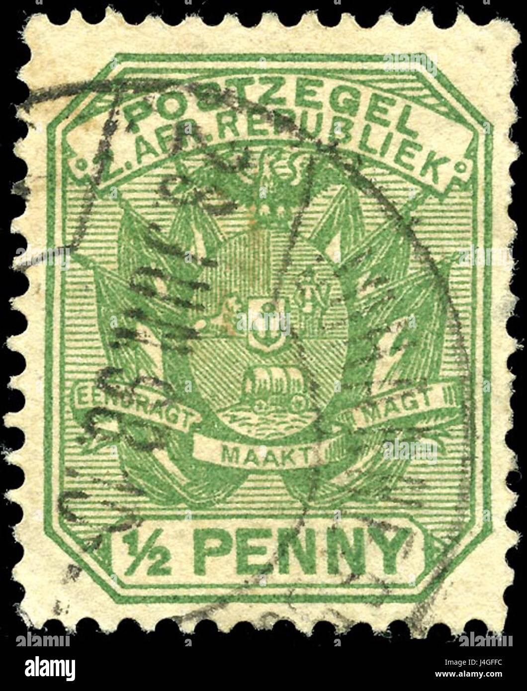 The 1896 0.5p stamp from Transvaal is a notable piece of philatelic ...