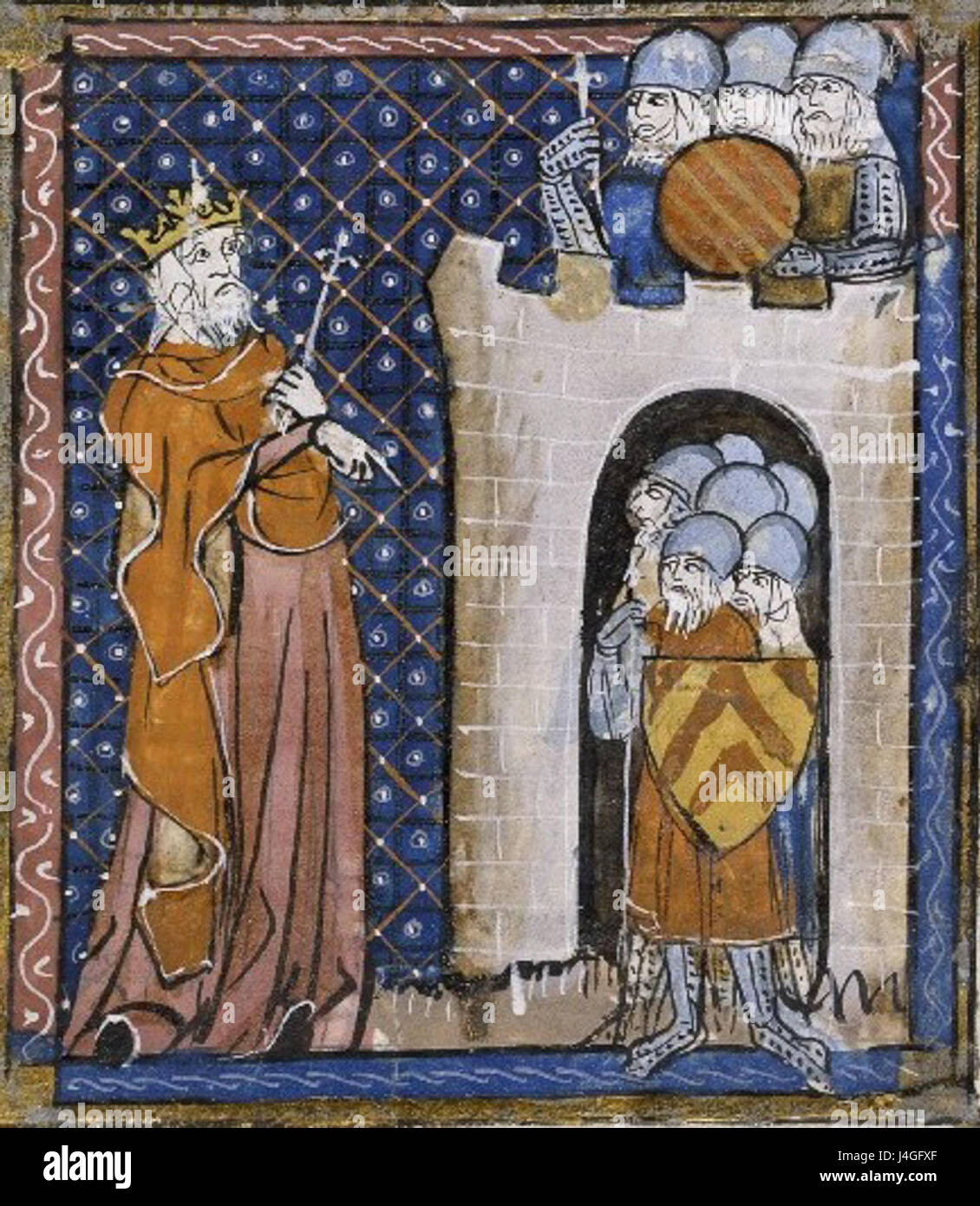 A historical depiction of Saladin, the famous Muslim leader and warrior ...