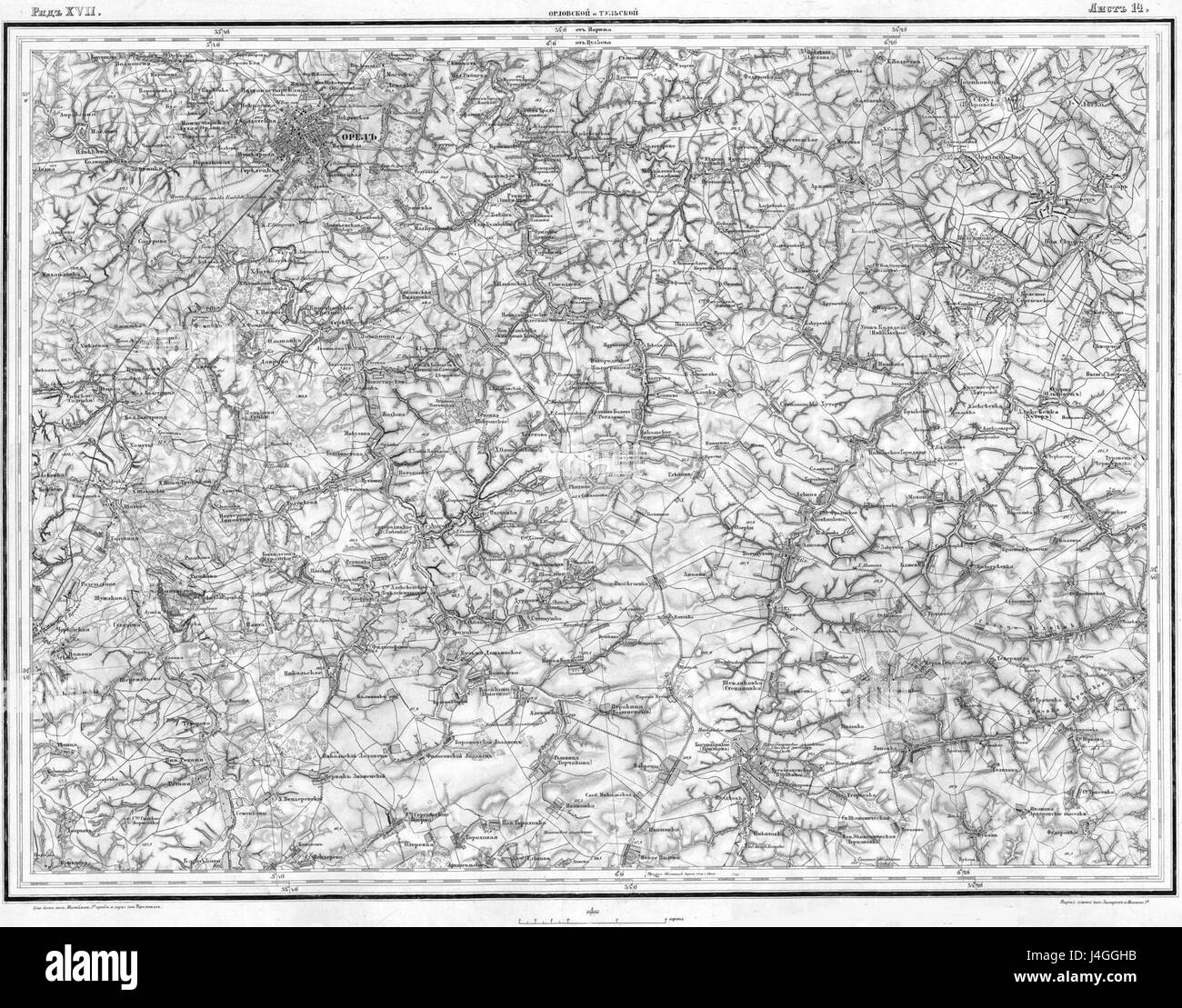 Shubert map R17L14 Stock Photo - Alamy