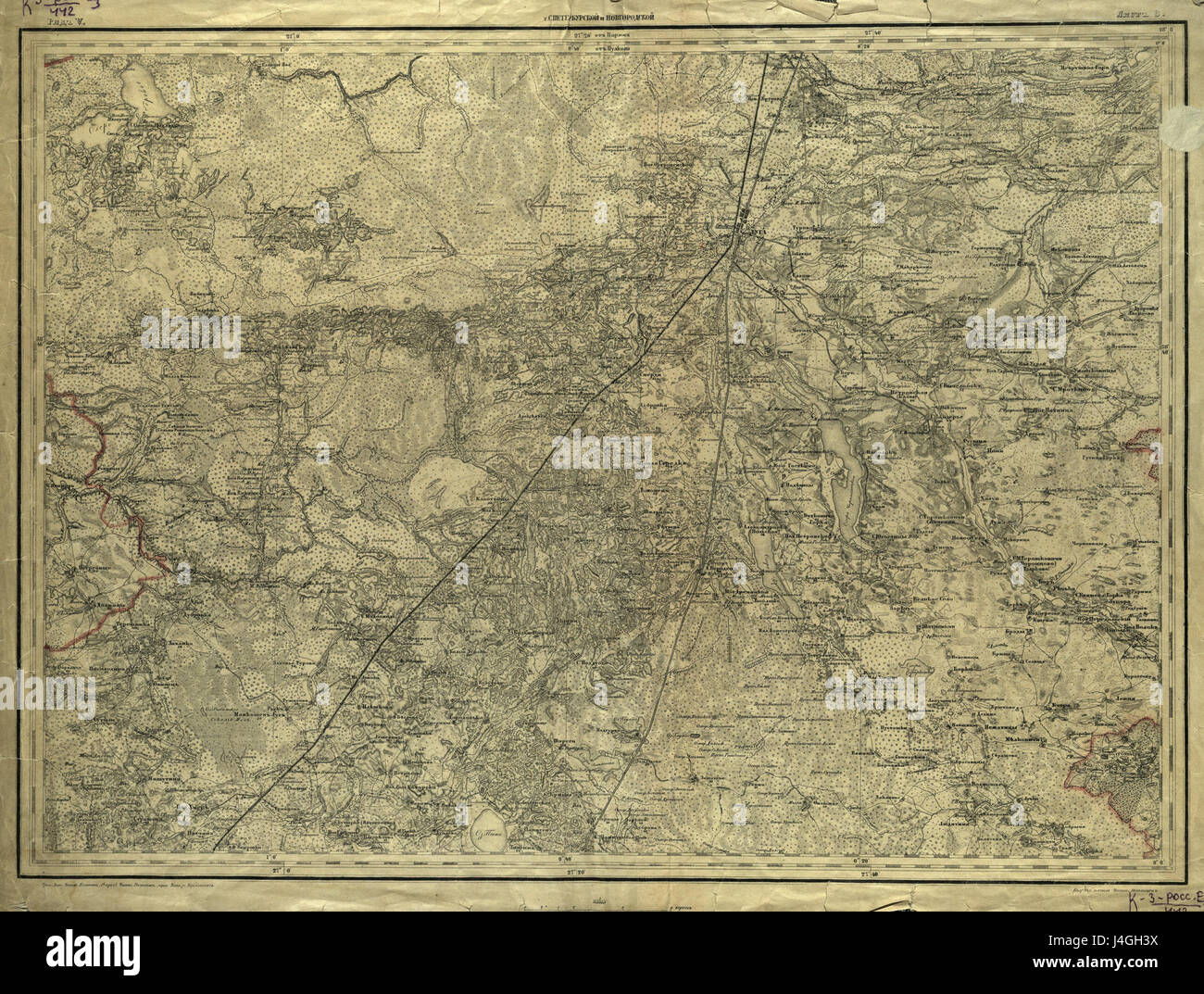 Shubert map R05L08 Stock Photo - Alamy