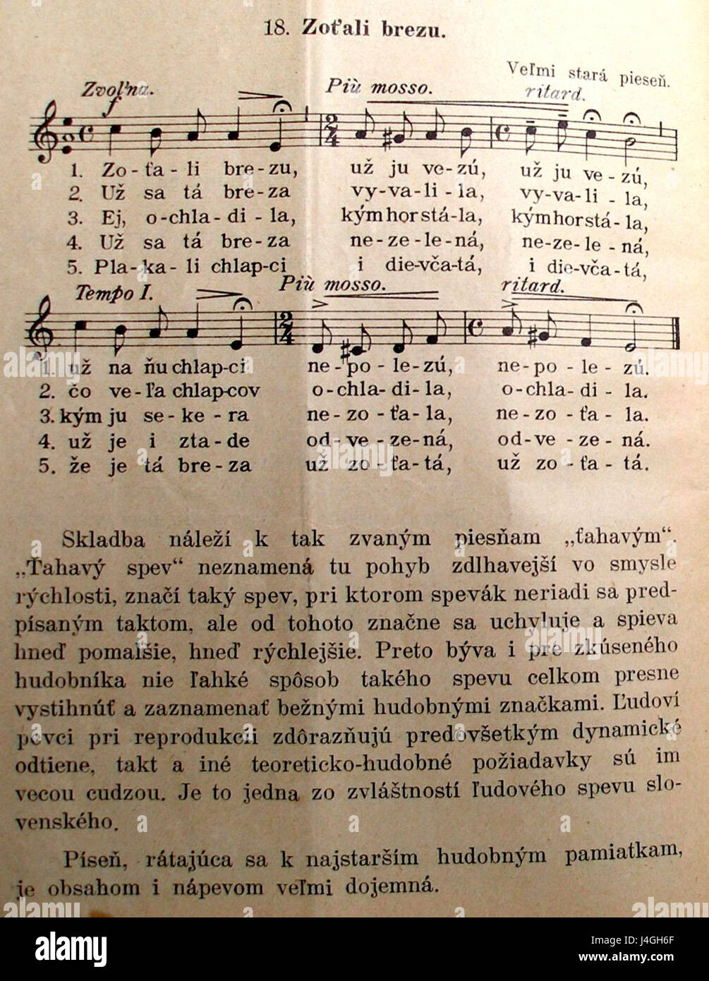 Slovakia folk songs 02121 Stock Photo - Alamy