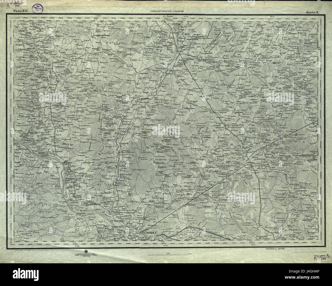 Shubert map R12L03 Stock Photo - Alamy