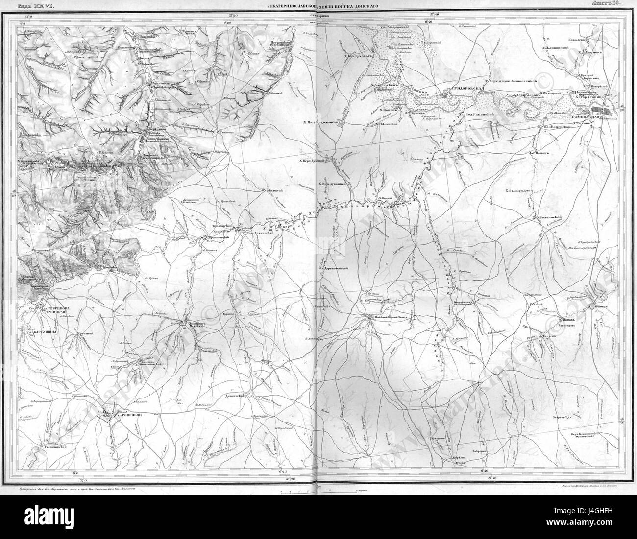 Shubert map R26L18 Stock Photo - Alamy