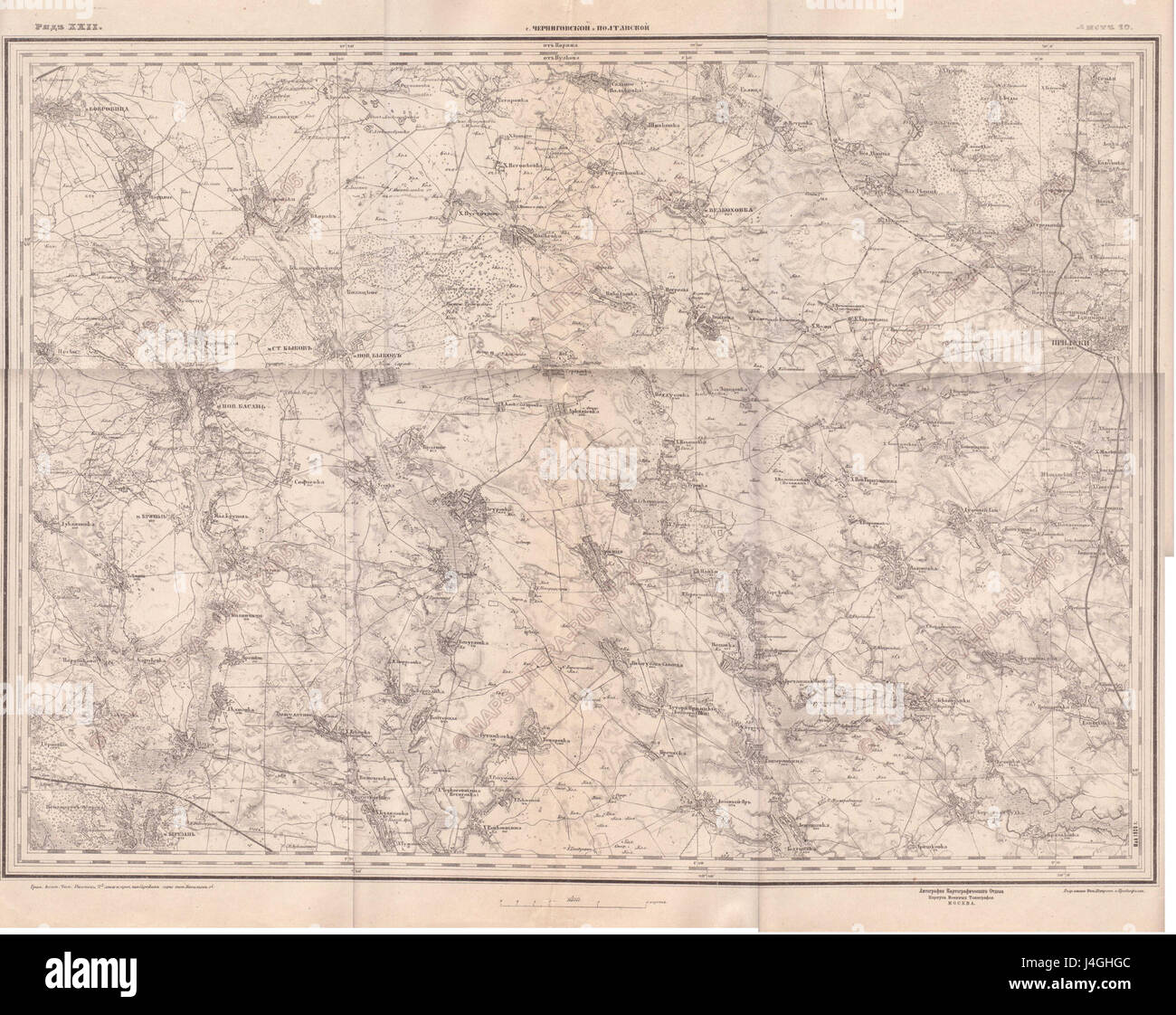 Shubert map R22L10v2 Stock Photo - Alamy