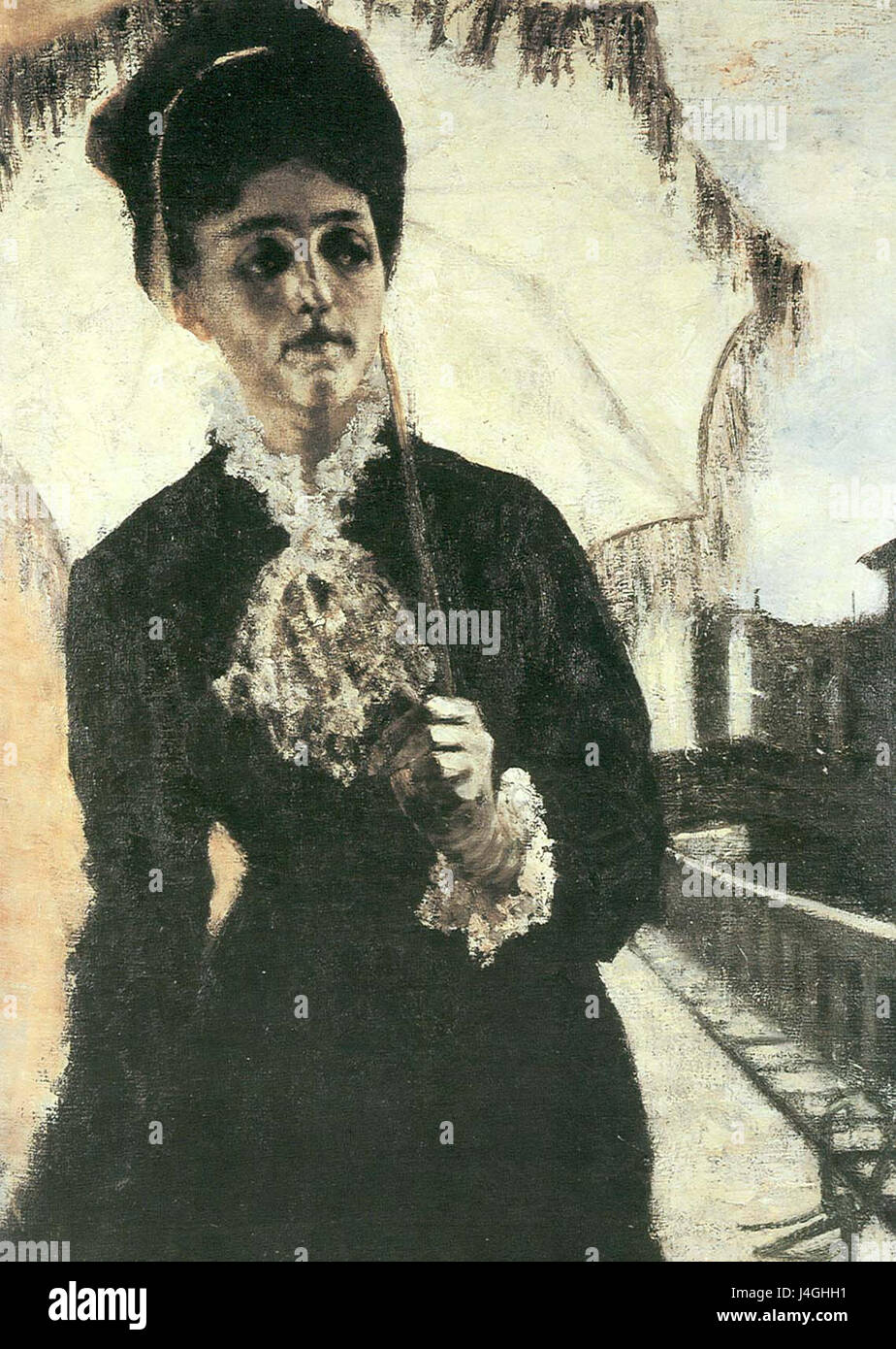 Segantini's Signora Torelli is a notable painting featuring a woman ...