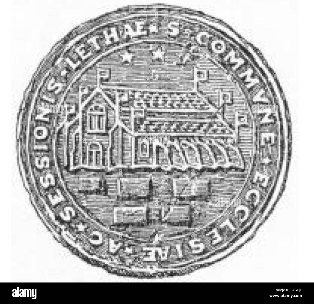 The South Leith Seal from 1608 is a historic artifact representing the ...