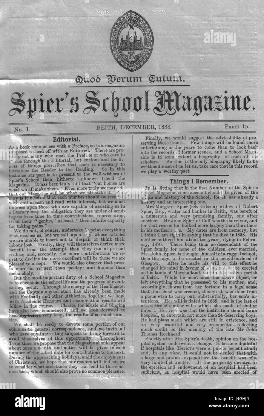 School magazine history hi-res stock photography and images - Alamy