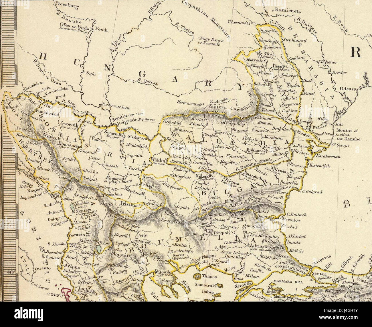 Map of the turkish empire hi-res stock photography and images - Alamy