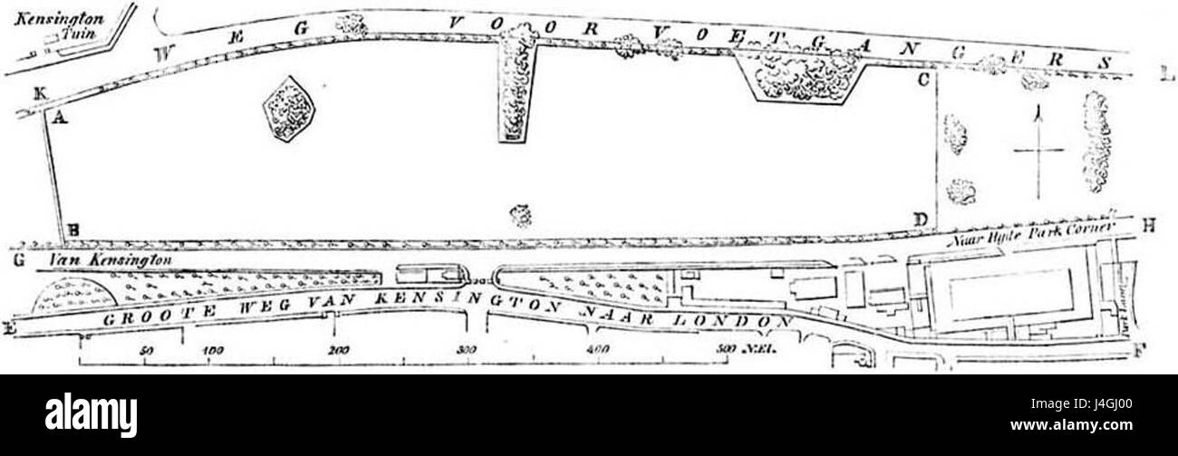 Site drawing for the 1851 Great Exhibition architectural competition ...