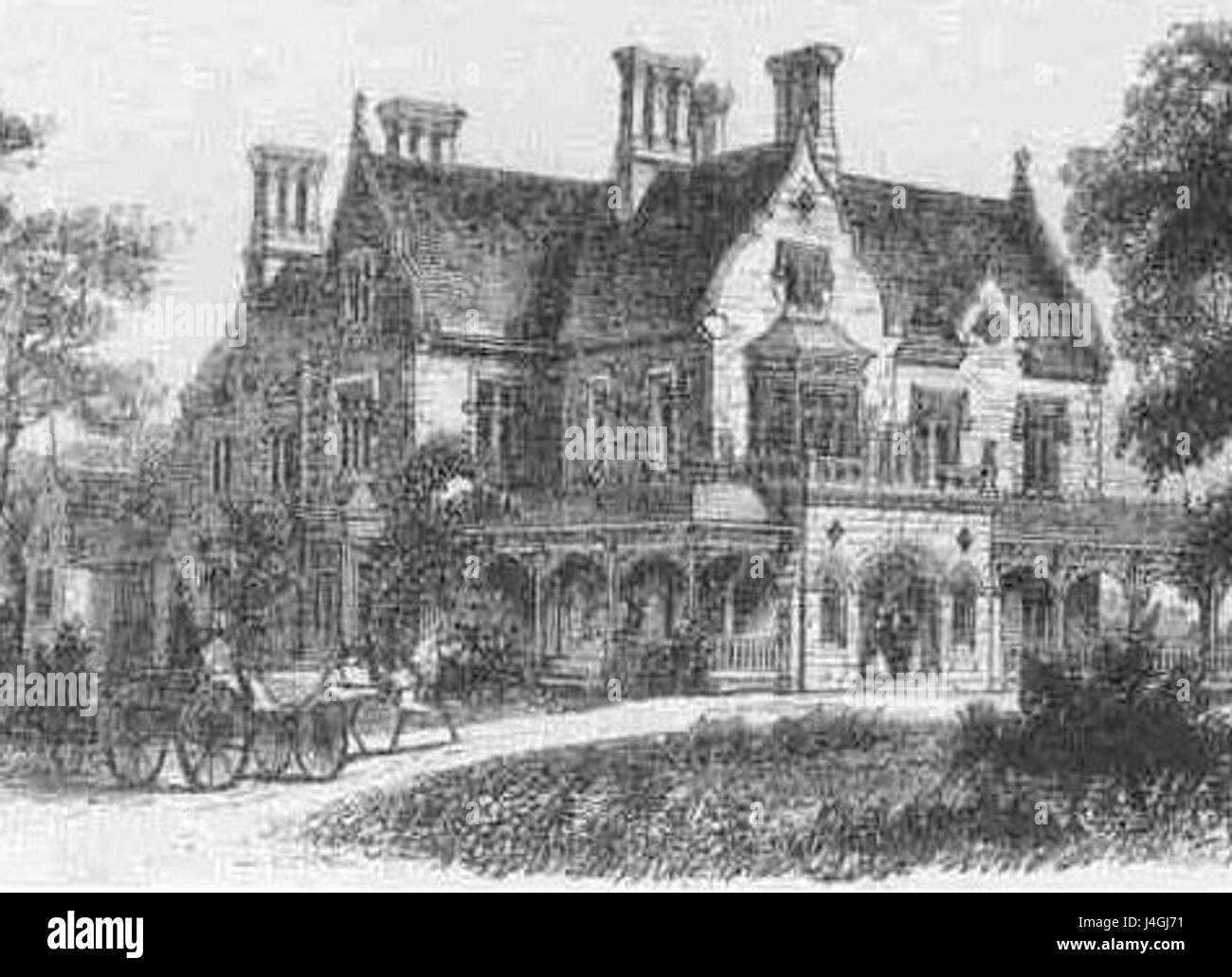 Springside planned main house Stock Photo - Alamy