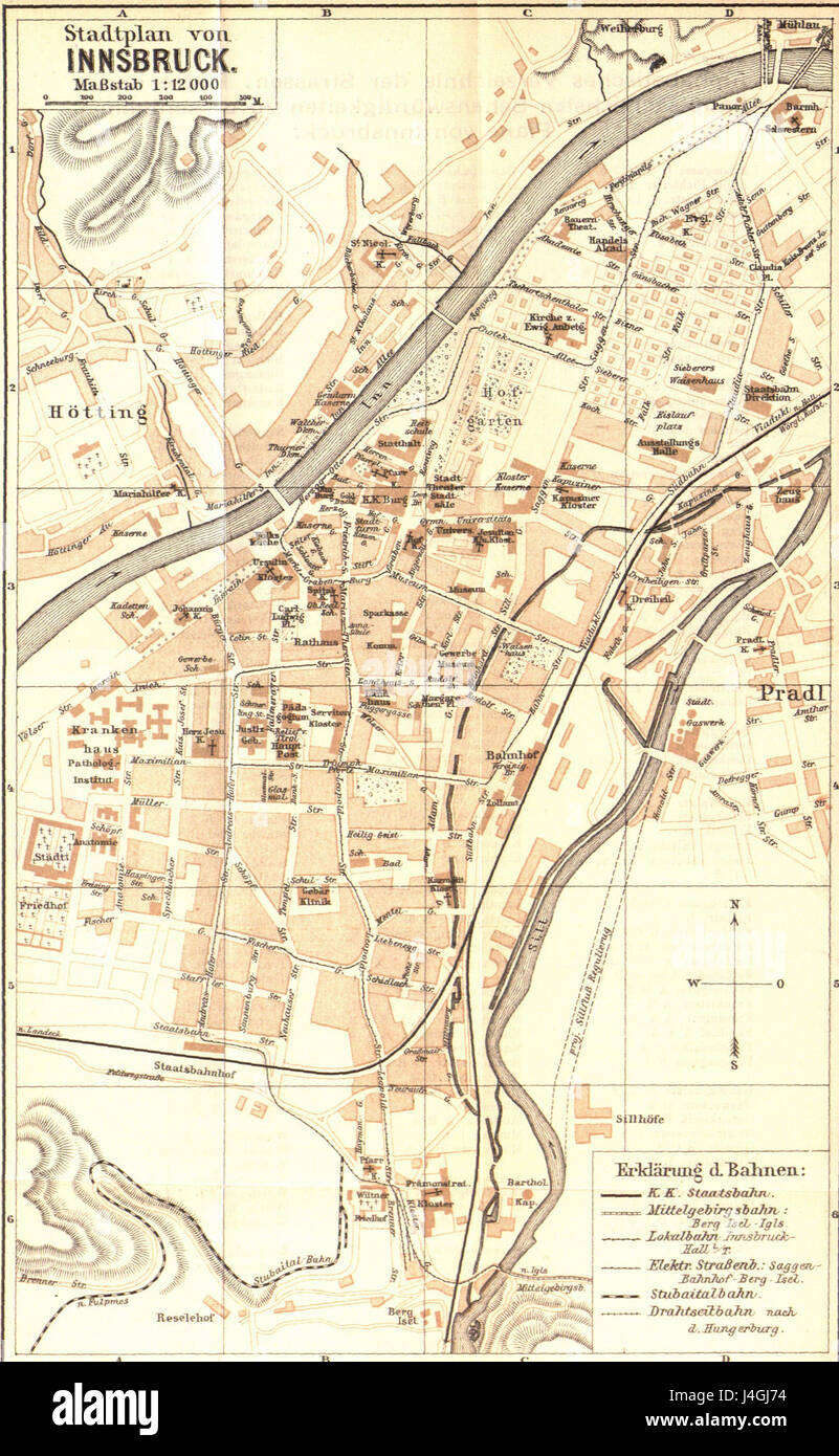 Innsbruck map hi-res stock photography and images - Alamy