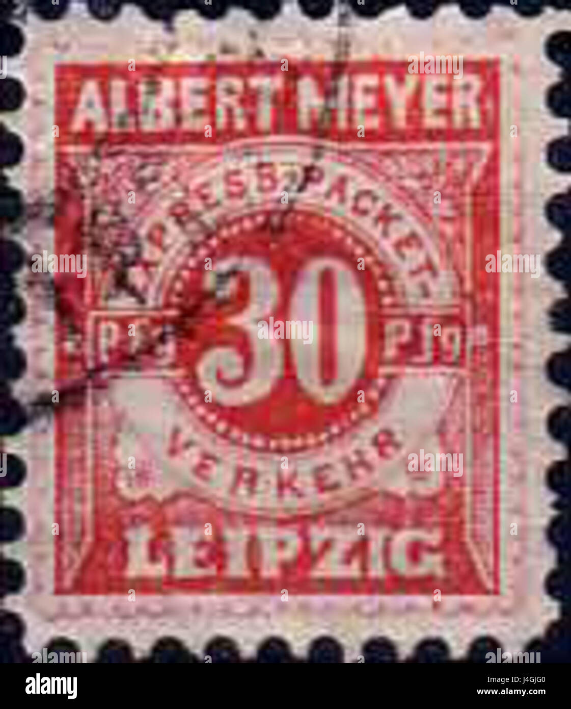 This stamp from Leipzig, created by Albert Meyer, highlights the design ...