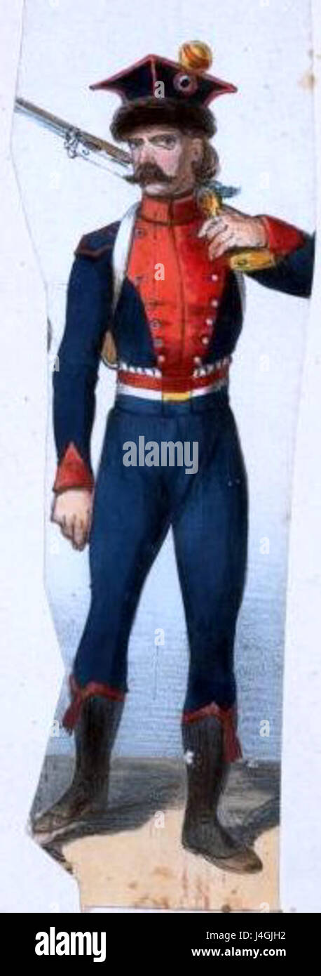 Soldier of Polish Legion in Italy 1796 Stock Photo - Alamy