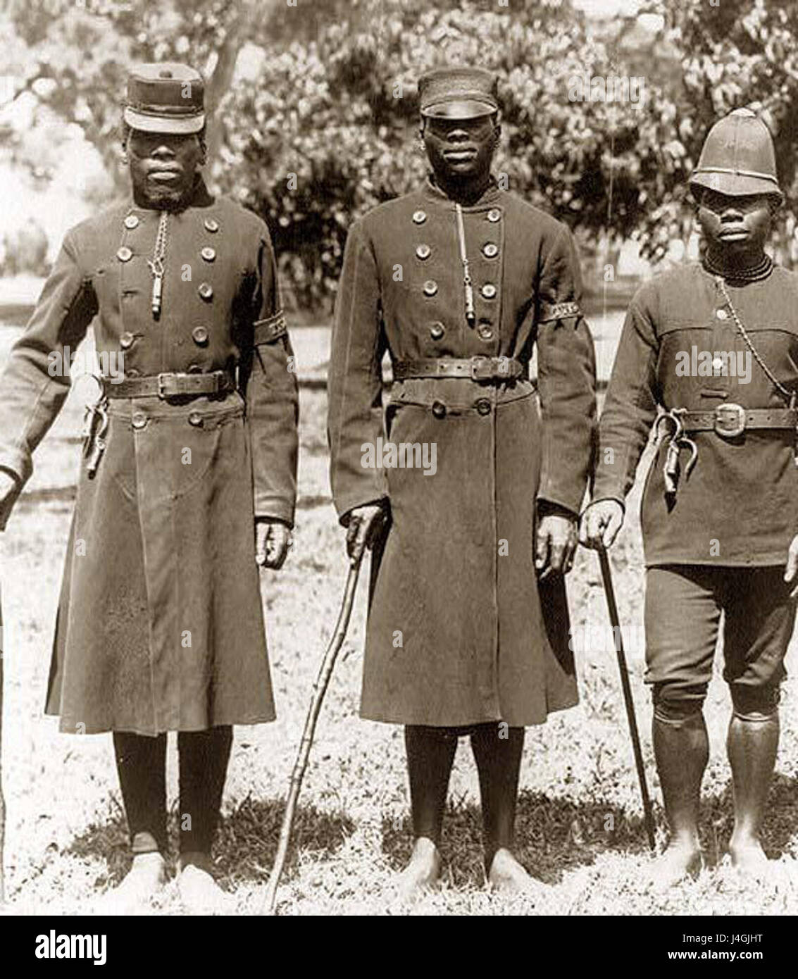 A historical photograph from 1890 depicts Black policemen in South ...